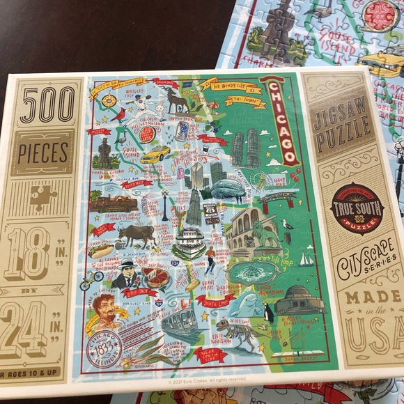 True South | Games | Chicago 50 Pieces Puzzle | Poshmark